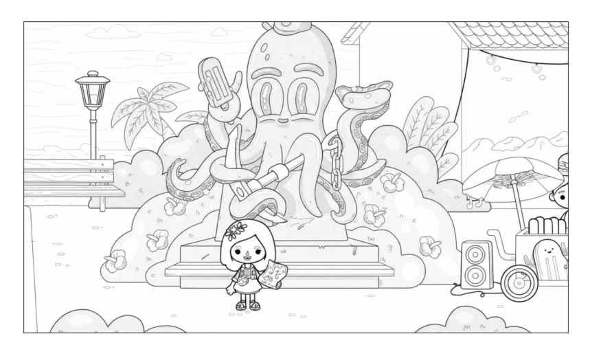 Toca Boca World para Colorir e Imprimir