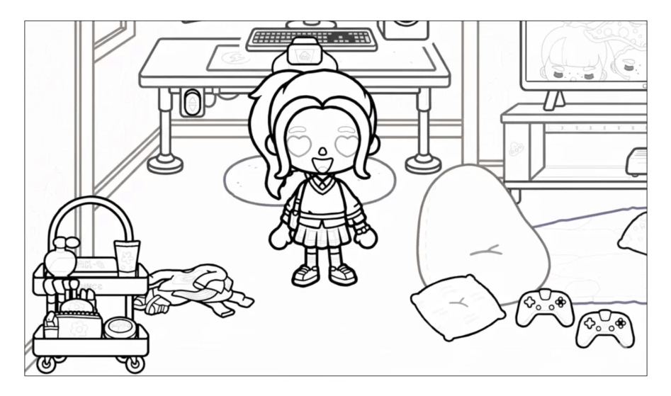 Toca Boca World para Colorir e Imprimir