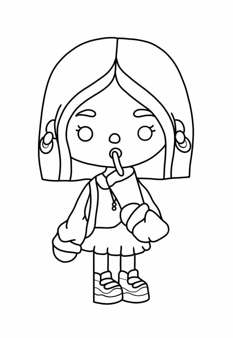 Toca Boca World para Colorir e Imprimir