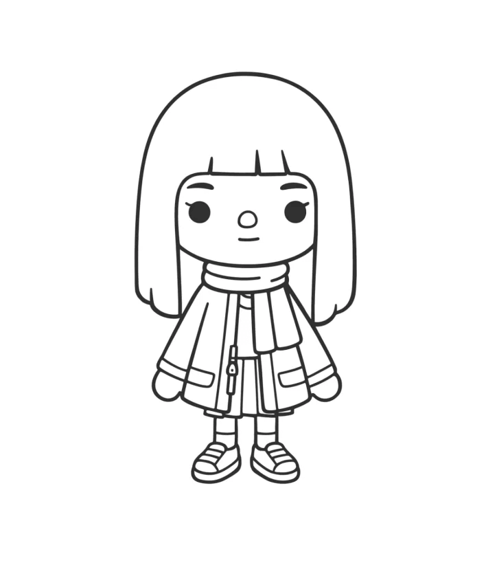 Desenhos de Toca Boca World para Colorir e Imprimir
