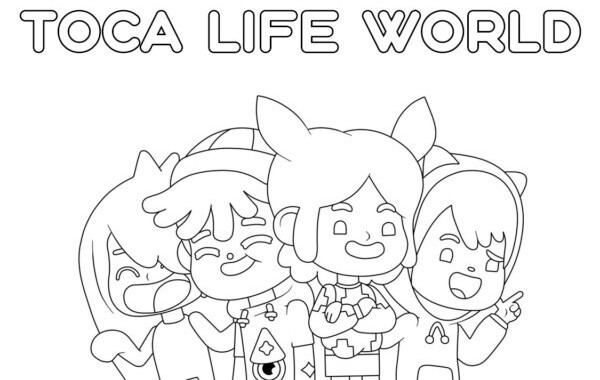 Toca Boca World para Colorir e Imprimir