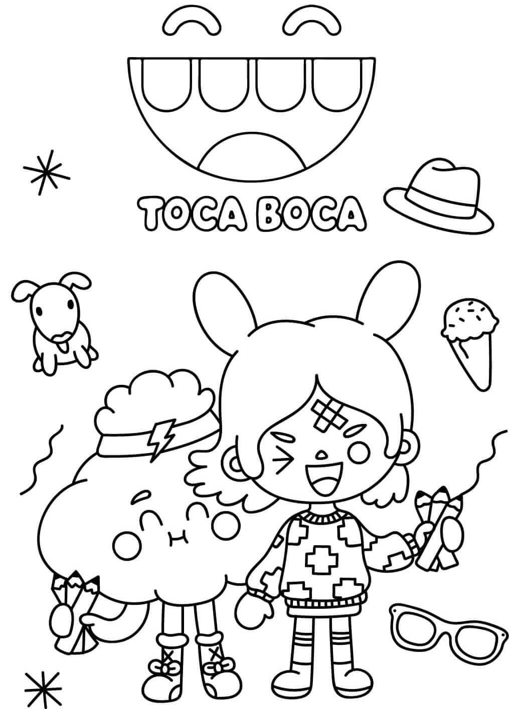 Toca Boca World para Colorir e Imprimir