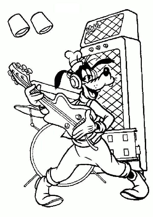 Imprimir Pateta para Colorir