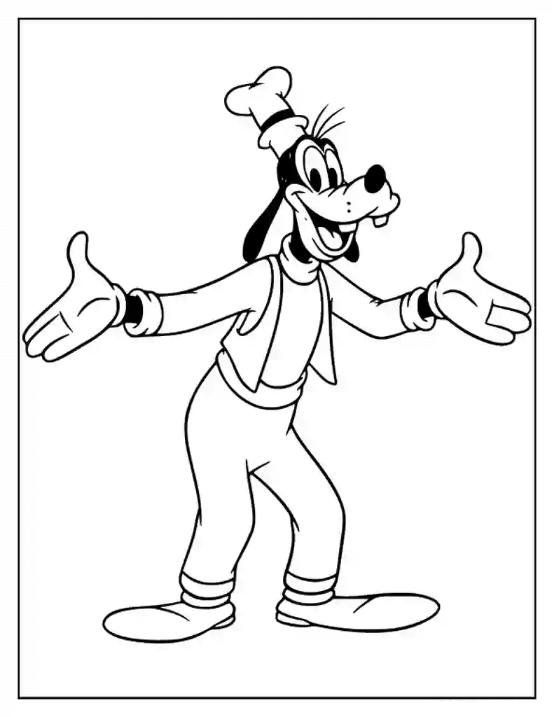 Desenhos de Pateta para Imprimir e Colorir