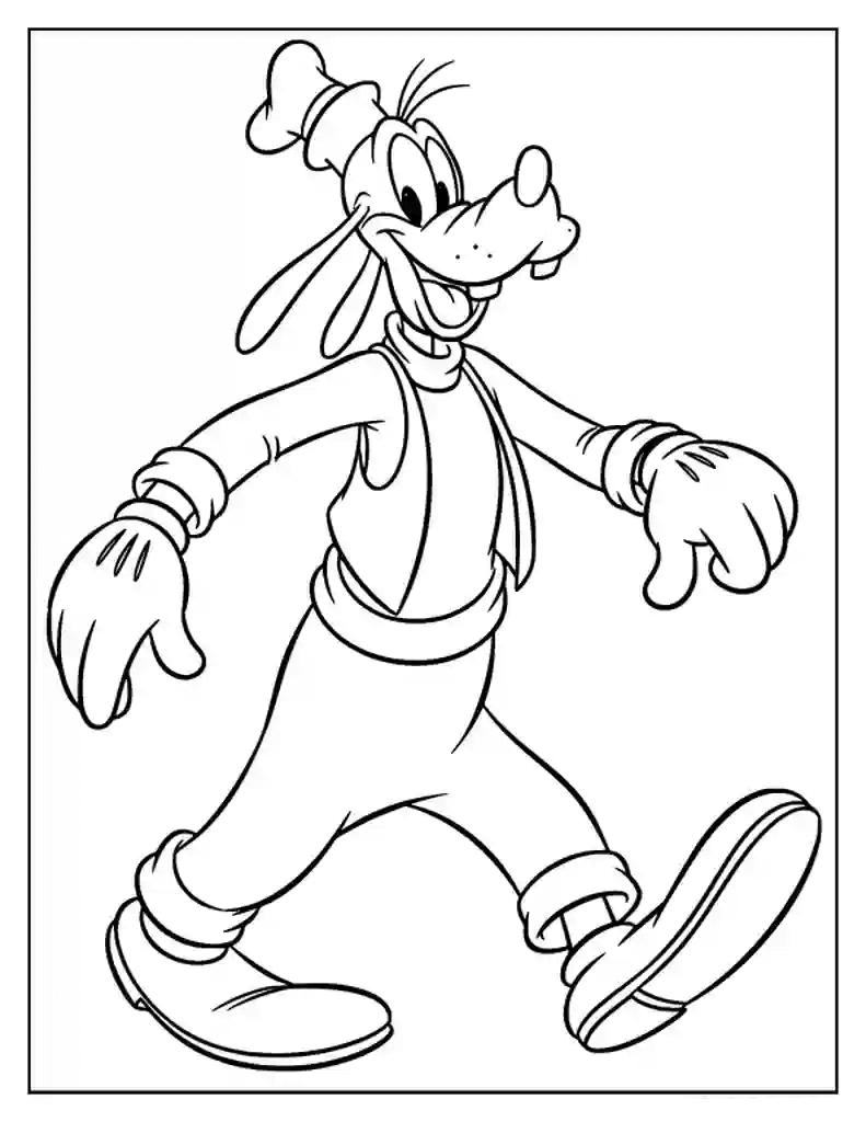 Desenhos de Pateta para Imprimir e Colorir