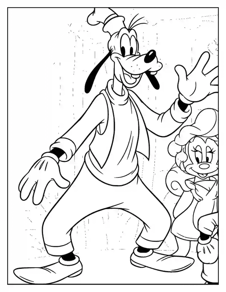 Desenhos de Pateta para Imprimir e Colorir