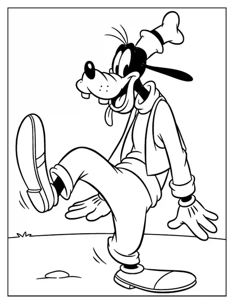 Desenhos de Pateta para Imprimir e Colorir