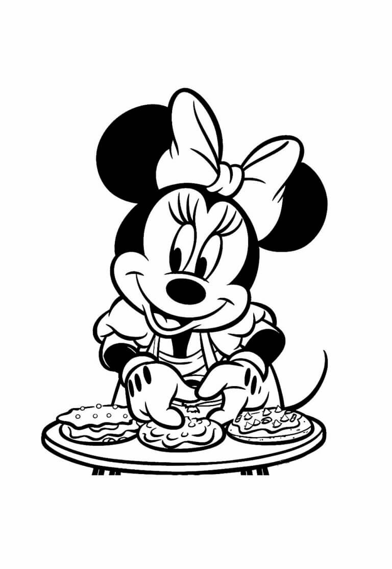 Imprimir Minnie (Natal) para Colorir