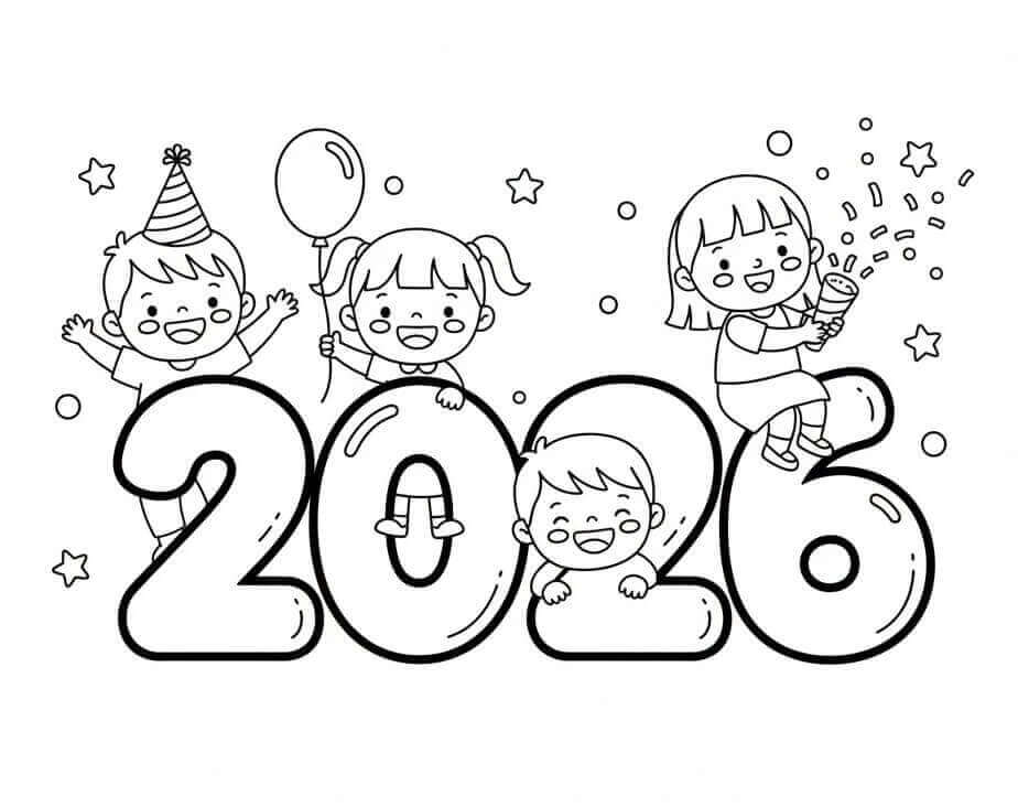 Paginas Para Colorir De Ano Novo 2024 New Years 2023 Coloring Pages