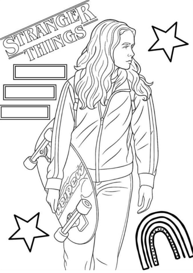 Imprimir Stranger Things Para Colorir