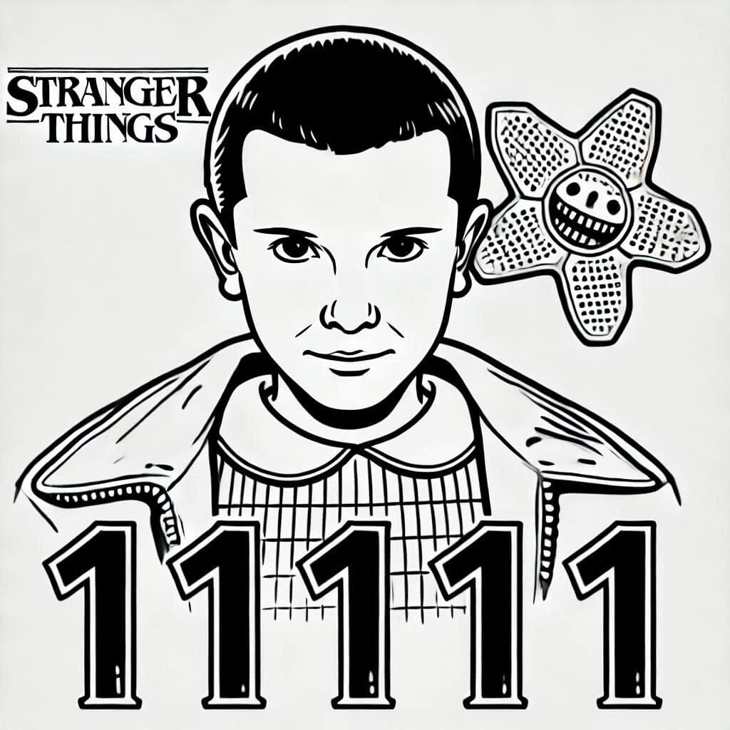 Imprimir Stranger Things para Colorir