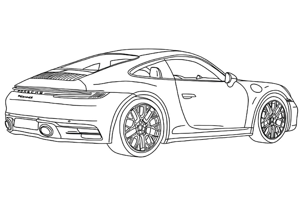 Carros para Colorir e Imprimir